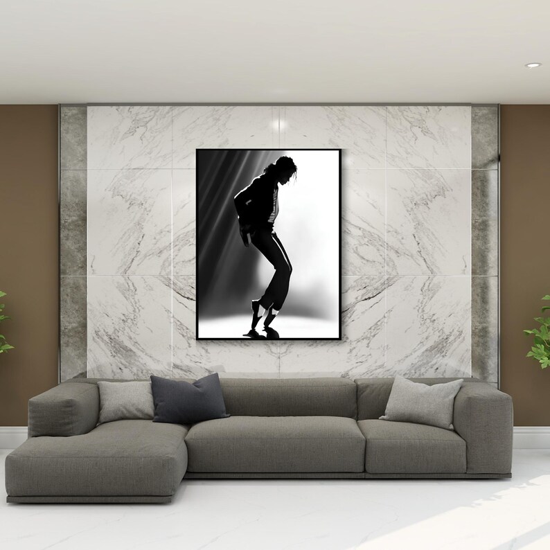 Michael Jackson Dancing Moonwalk Digital Download Printable Wall Art ...