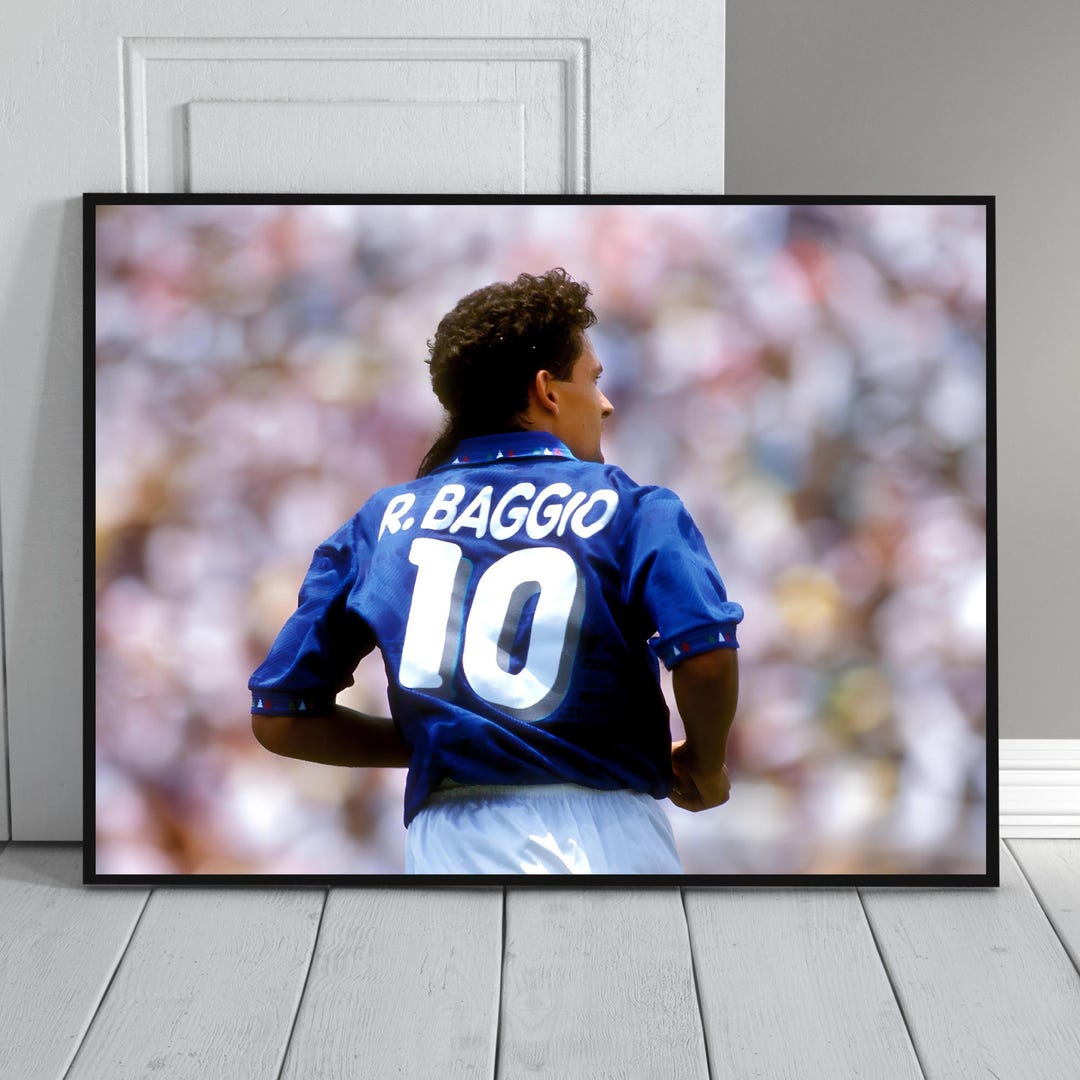 Roberto Baggio Poster Digital Download Printable Wall Art Roberto ...