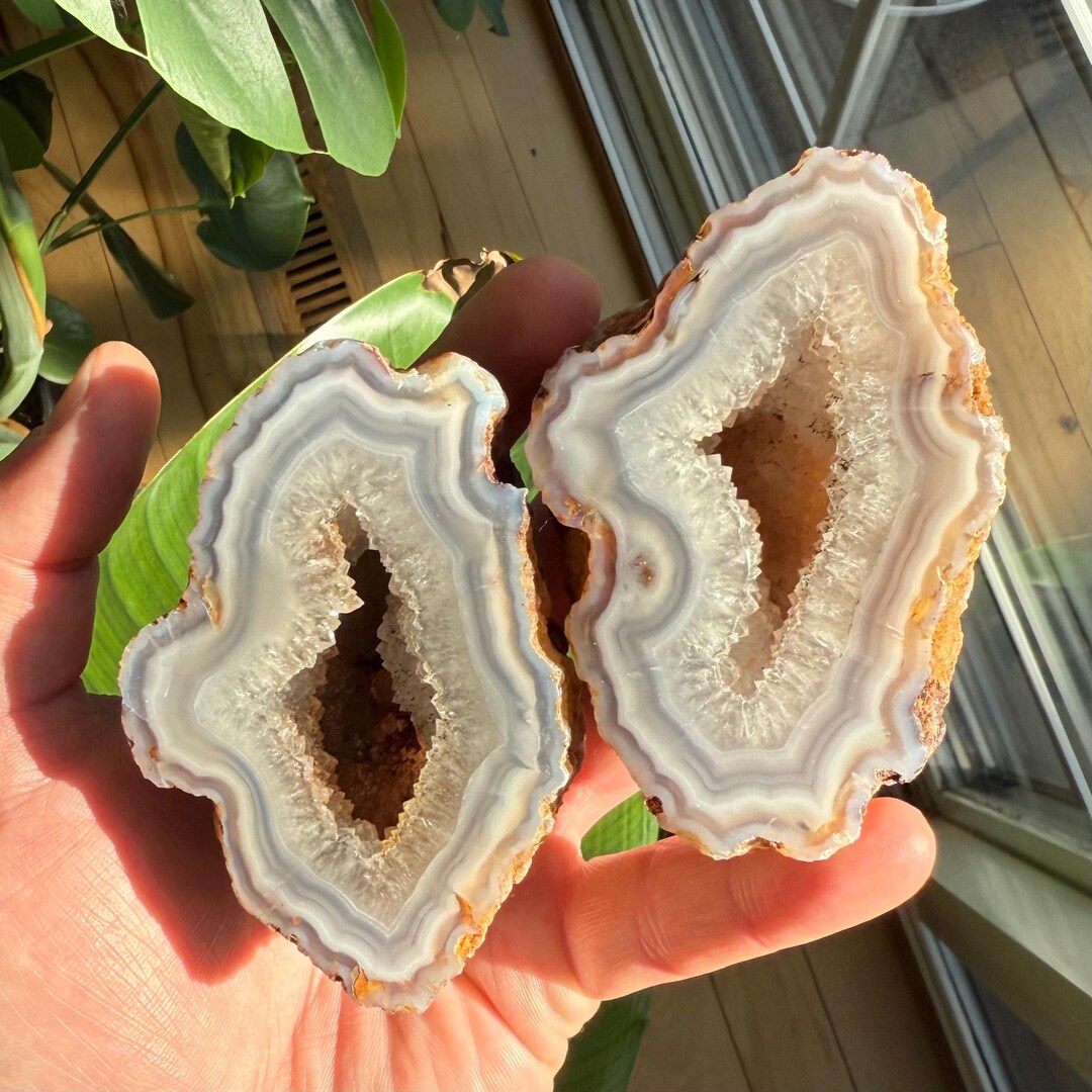 Picacho Agate Pair of Nodule Halves, Polished Specimens - Etsy