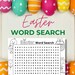 Easter Word Search Puzzle Printable Easter Word Search Coloring Page ...