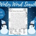 Printable Santa's Reindeer Word Search Puzzle Coloring Page Christmas ...