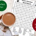 Printable Santa's Reindeer Word Search Puzzle Coloring Page Christmas ...