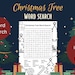 Printable Christmas Tree Word Search Puzzle Coloring Page for Kids and ...