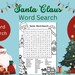 Printable Christmas Game Santa Claus Word Search Puzzle Coloring Page ...