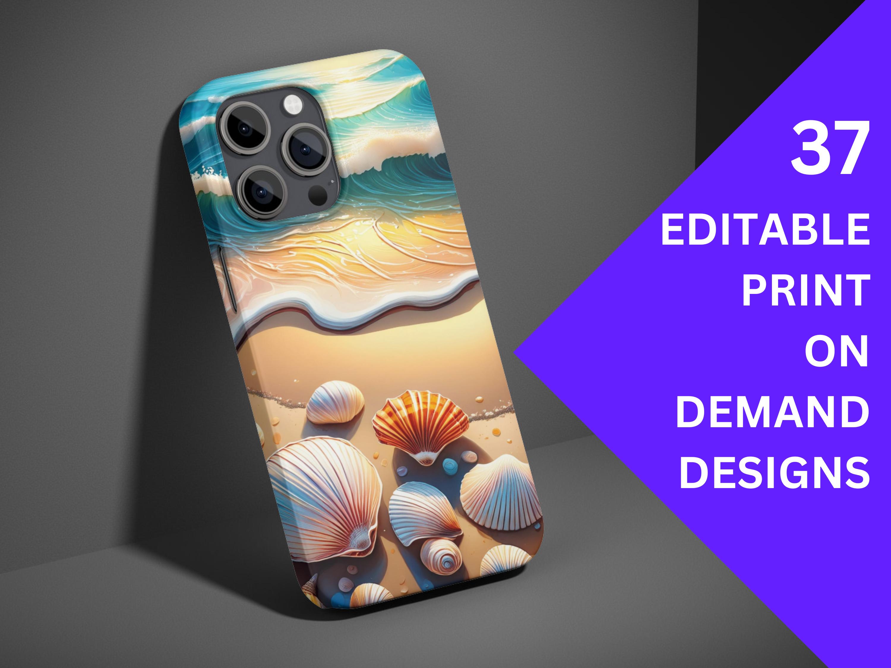 37 Phone Case Designs Ready to Print | Editable Canva Files and ...