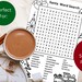 Printable Christmas Game Santa Claus Word Search Puzzle Coloring Page ...