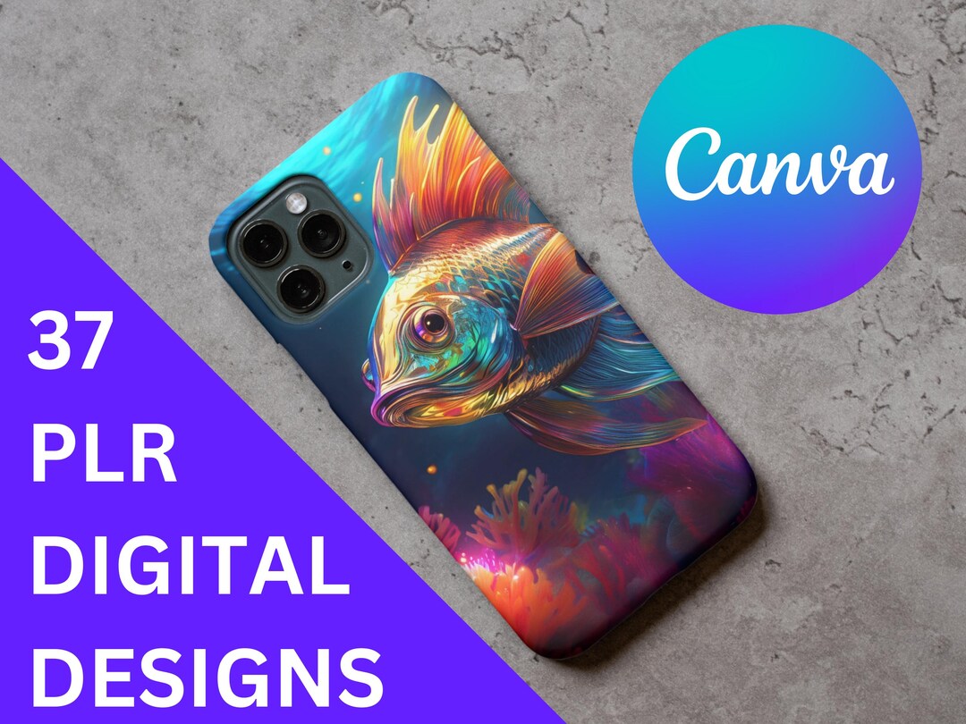 37 Phone Case Designs Ready to Print | Editable Canva Files and ...