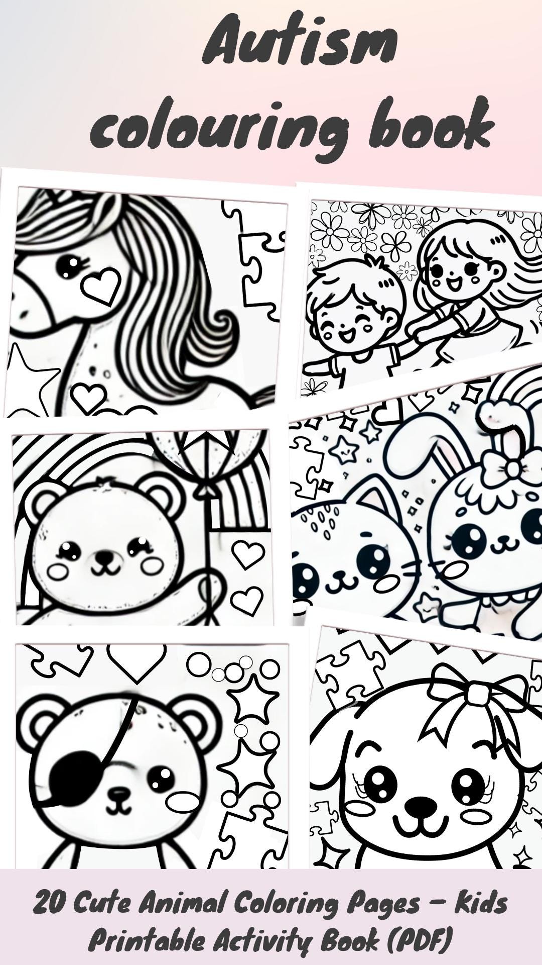 Autism Colouring Book| Kids and Teens| Fun Doodle| Fun Education ...