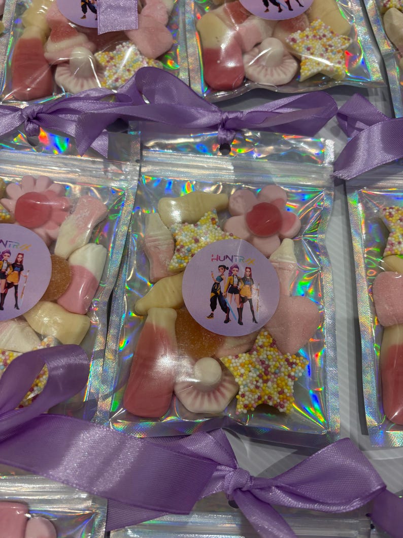 Personalized K Pop Demon Hunters Sweet Pouch, Themed Party Favours ...