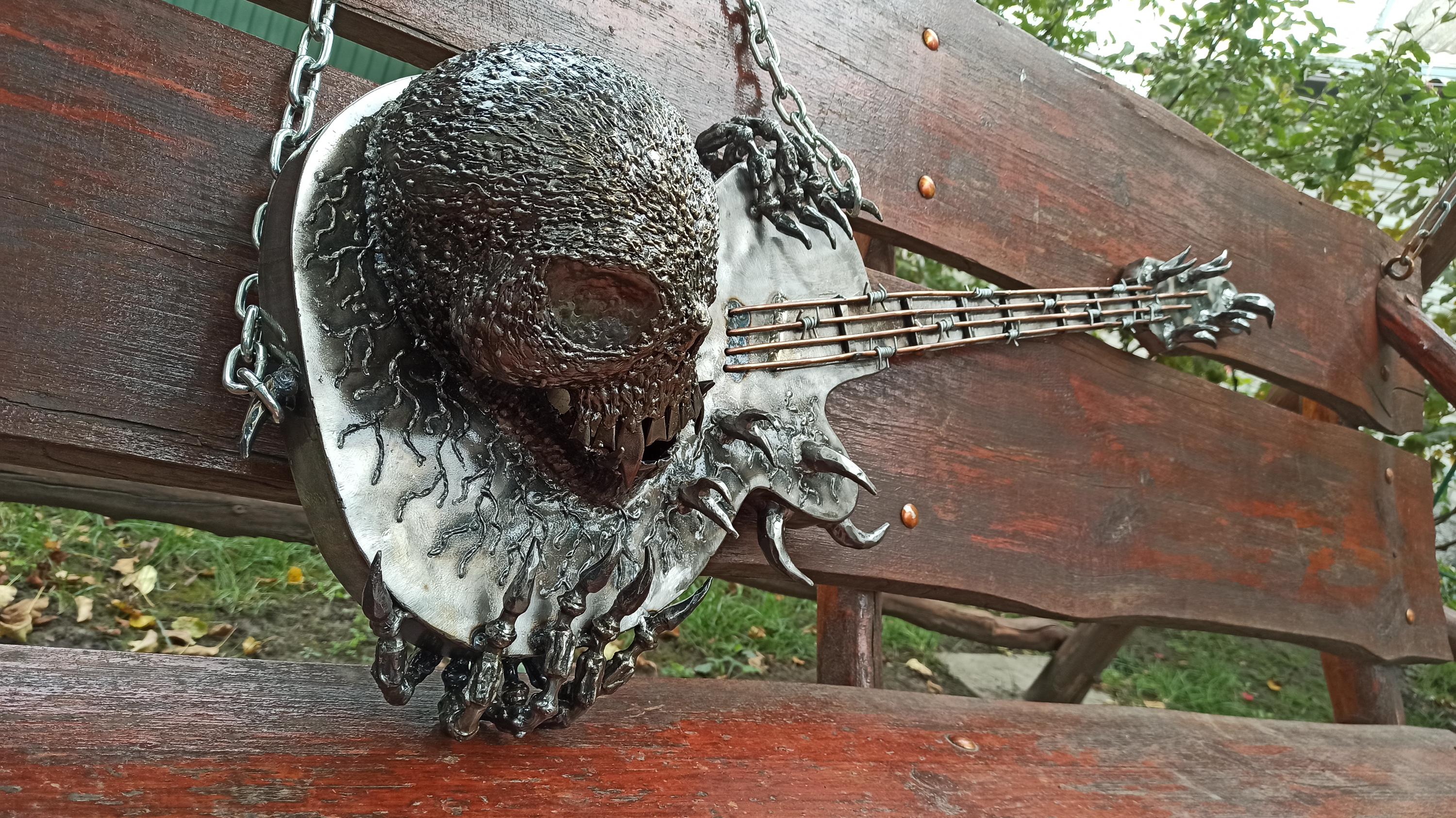 Exclusive Hand-forged "metal Overlord" Guitar — Dark Fantasy/steampunk ...