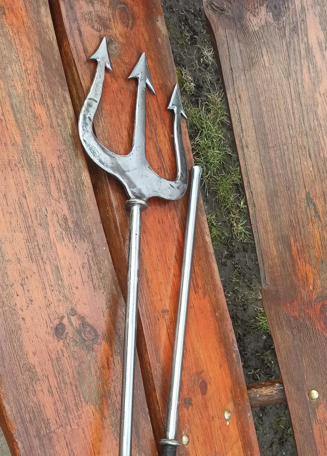 Forged Trident,brutal Trident, Metal Trident, Leather Handle Trident ...