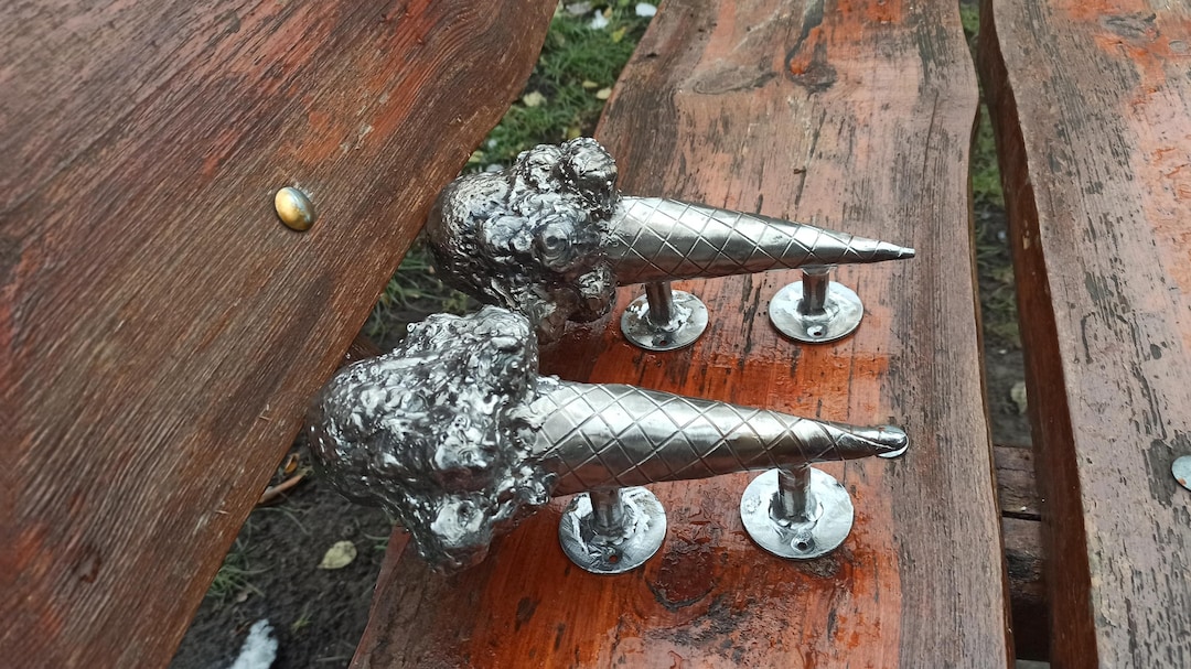 Ice Cream Cone Door Handles: Whimsical Metal Pulls, Bakery Decor - Etsy