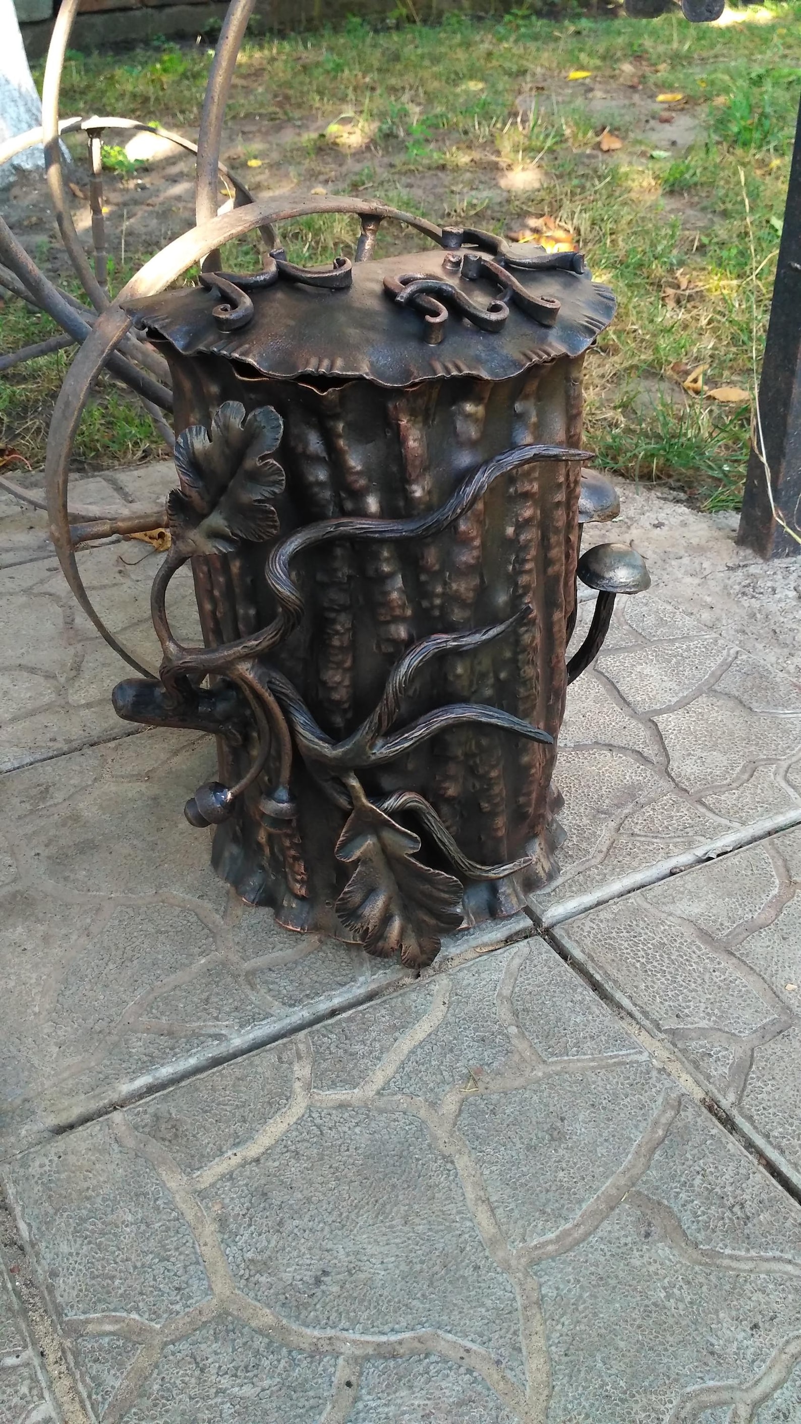 Forged Mailbox "forest Bark" – A Handmade Masterpiece - Etsy