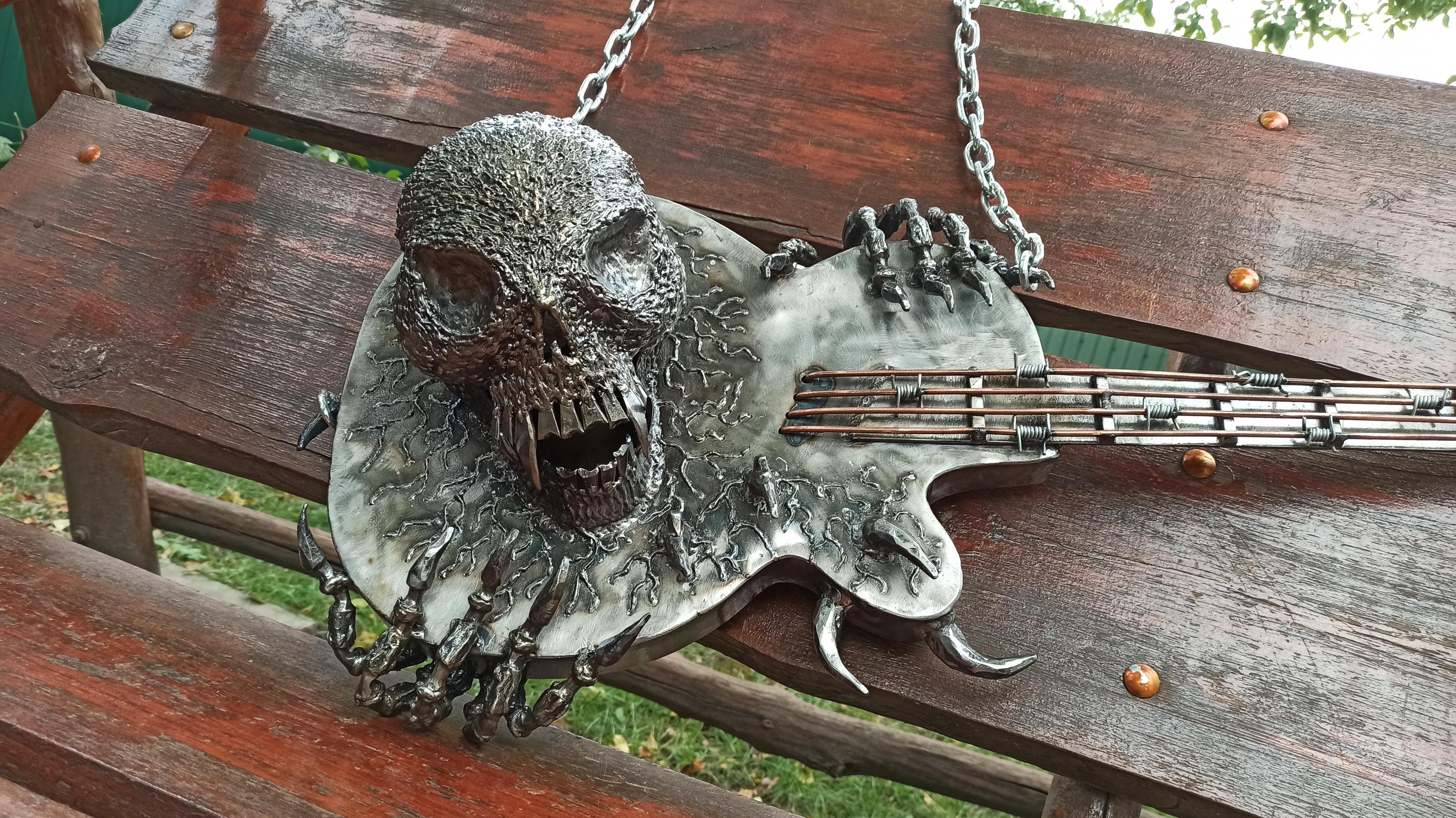 Exclusive Hand-forged "metal Overlord" Guitar — Dark Fantasy/steampunk ...