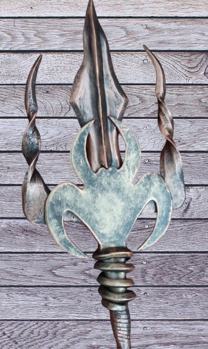 Handmade Steel Trident: Fantasy Cosplay Prop, Coastal Home Decor - Etsy