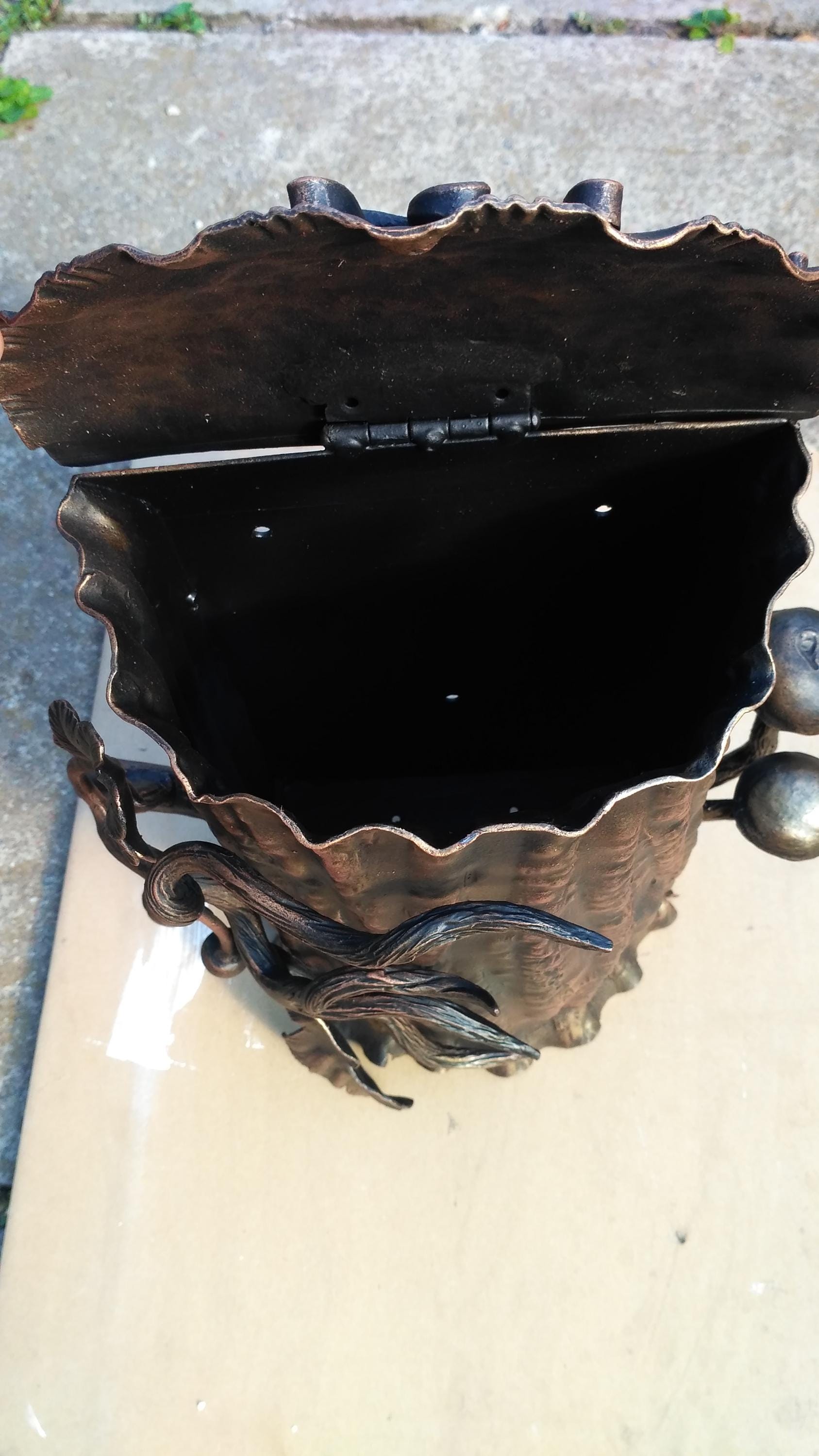 Forged Mailbox "forest Bark" – A Handmade Masterpiece - Etsy