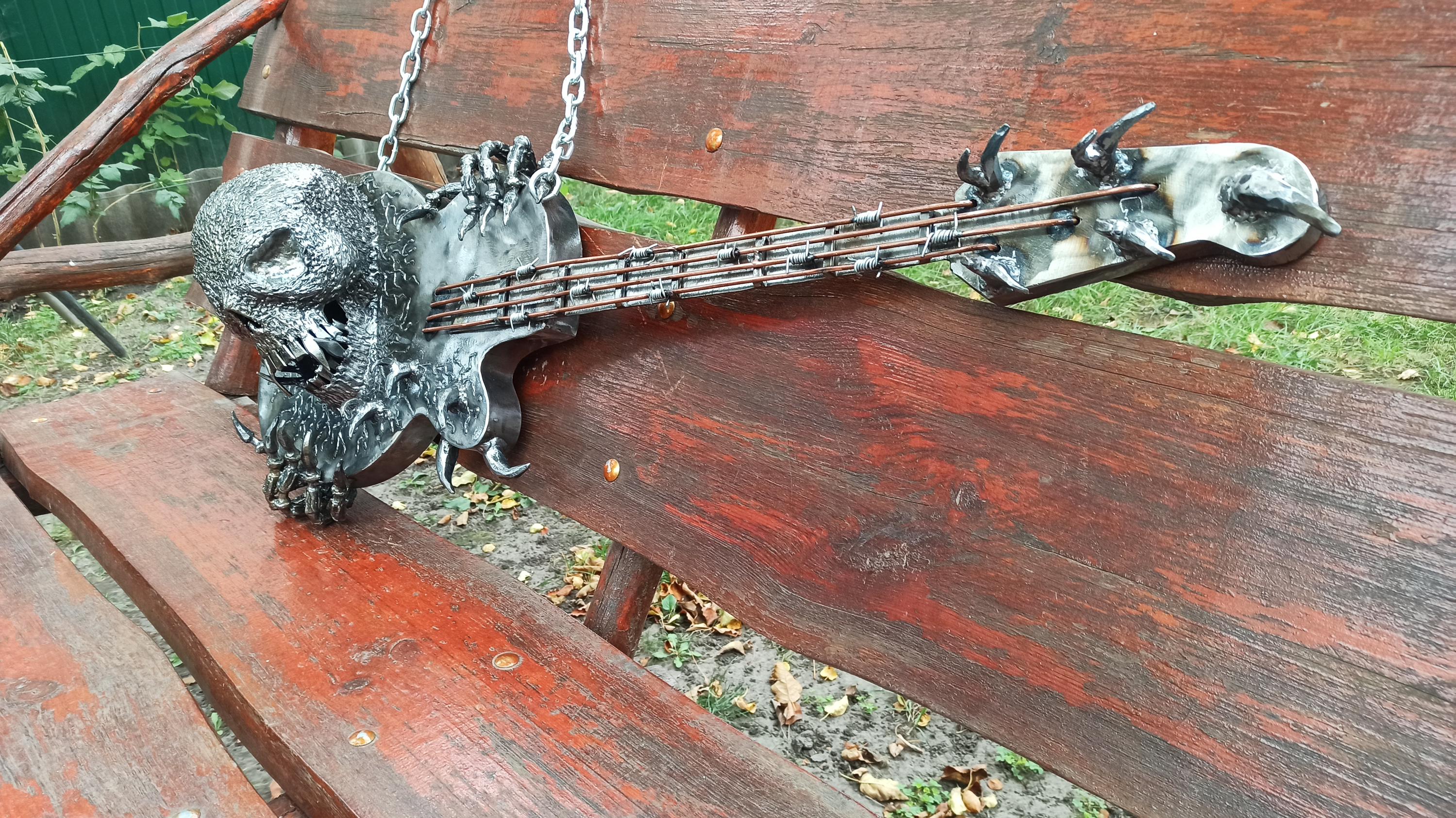 Exclusive Hand-forged "metal Overlord" Guitar — Dark Fantasy/steampunk ...