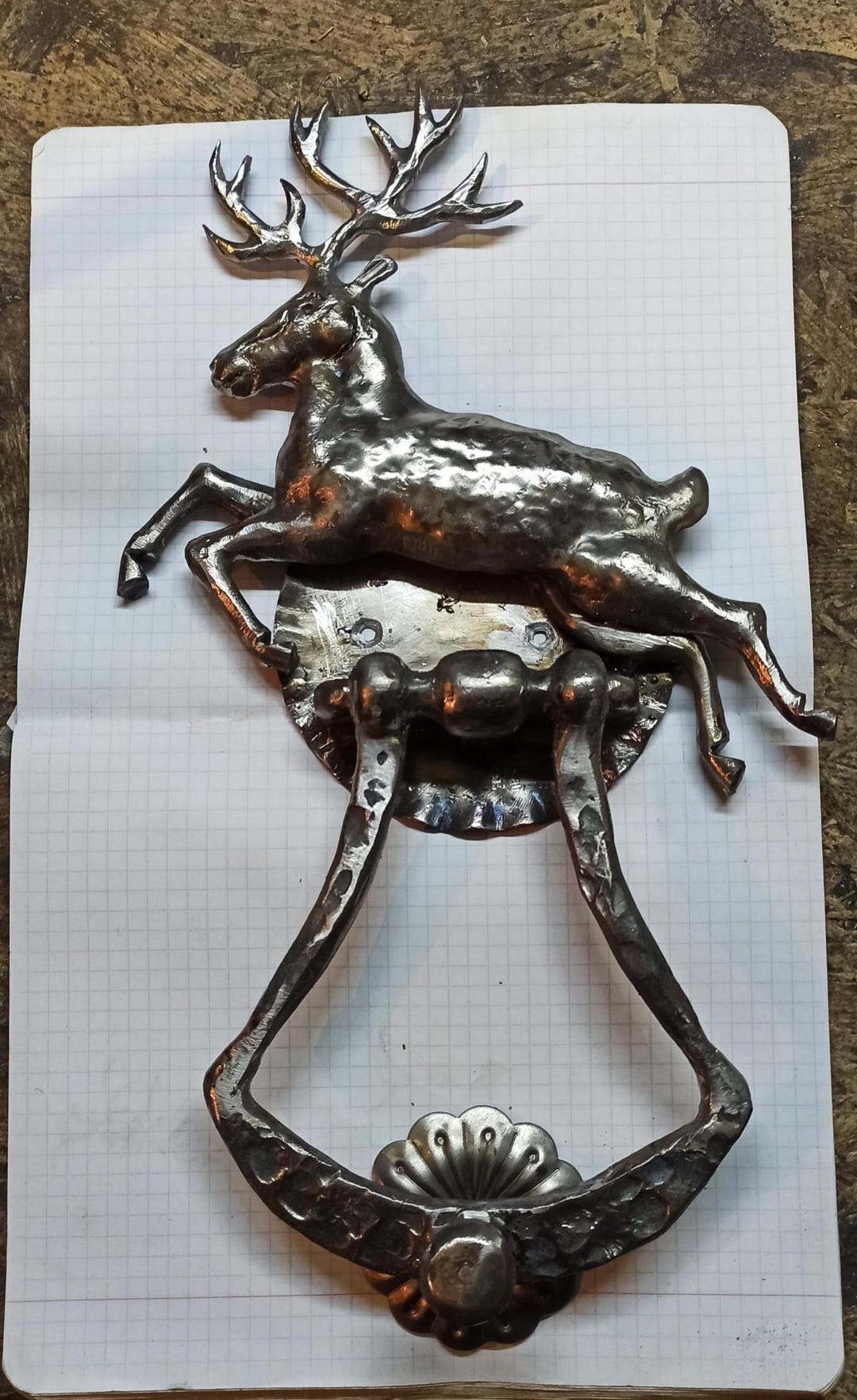 Exclusive Cast Door Knocker "leaping Deer" - Etsy