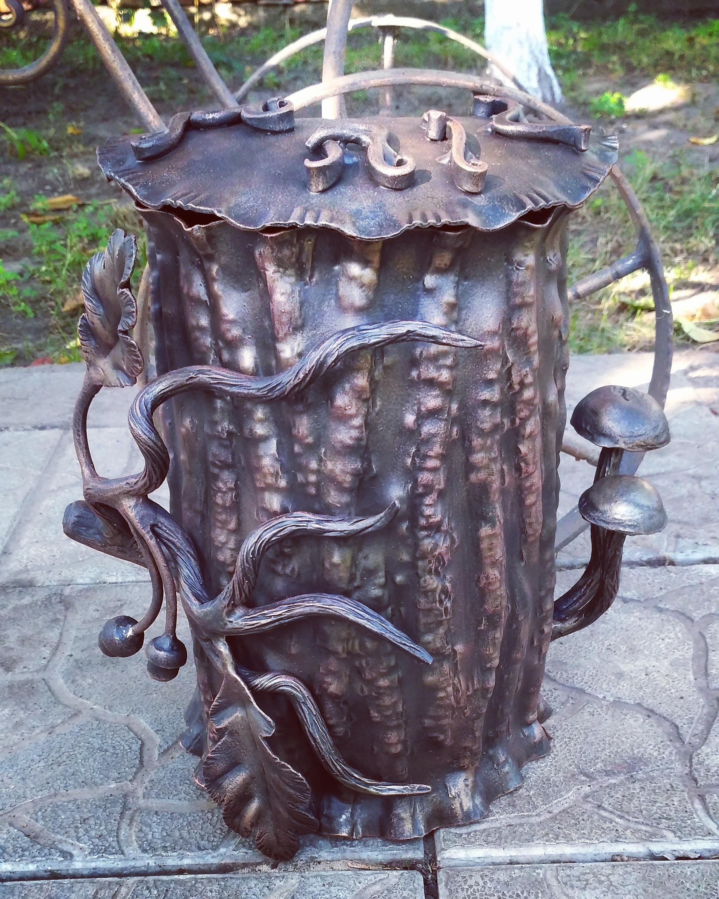 Forged Mailbox "forest Bark" – A Handmade Masterpiece - Etsy