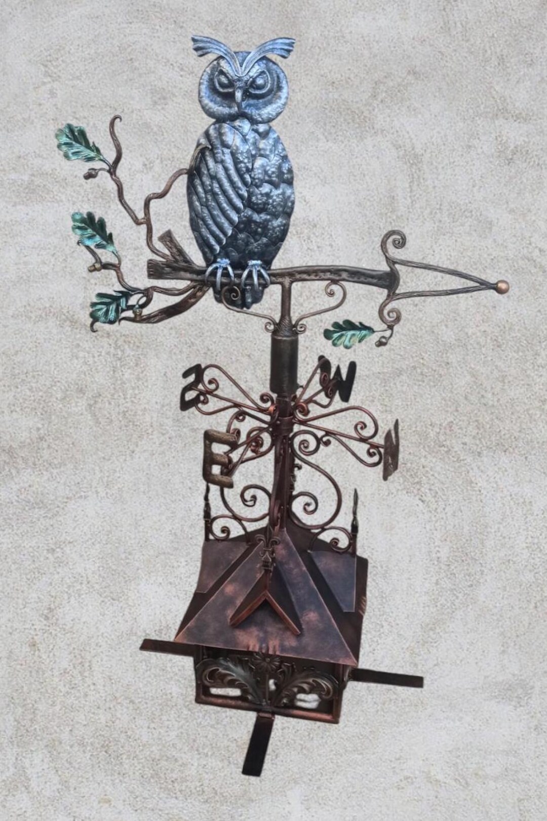 Weather Vane, Owl Weather Vane, Metal Weather Vane,roof Decor, Garden ...