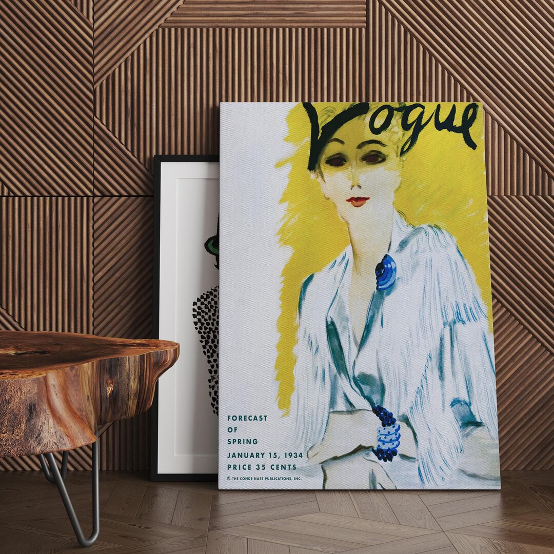 Vogue Magazine Printable Wall Art, Featuring A Woman Wearing, 1934 ...