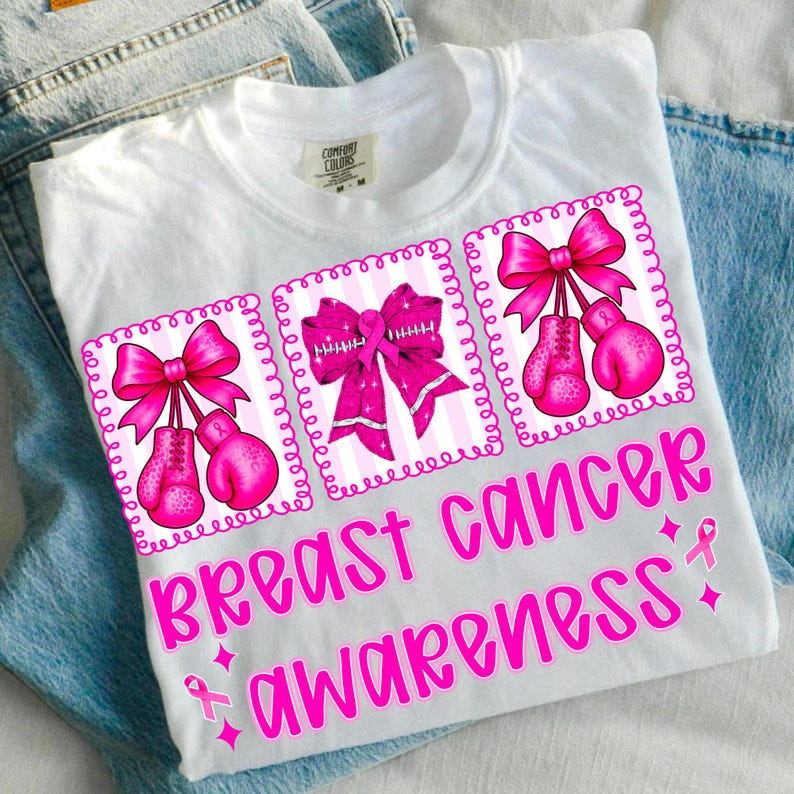 Pink Ribbon Breast Cancer Awareness Clipart Bundle: Digital PNG ...