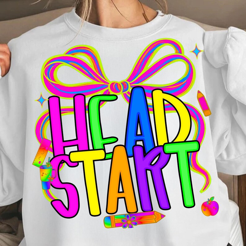 Head Start Teacher PNG Design, Back to School Sublimation Graphic ...