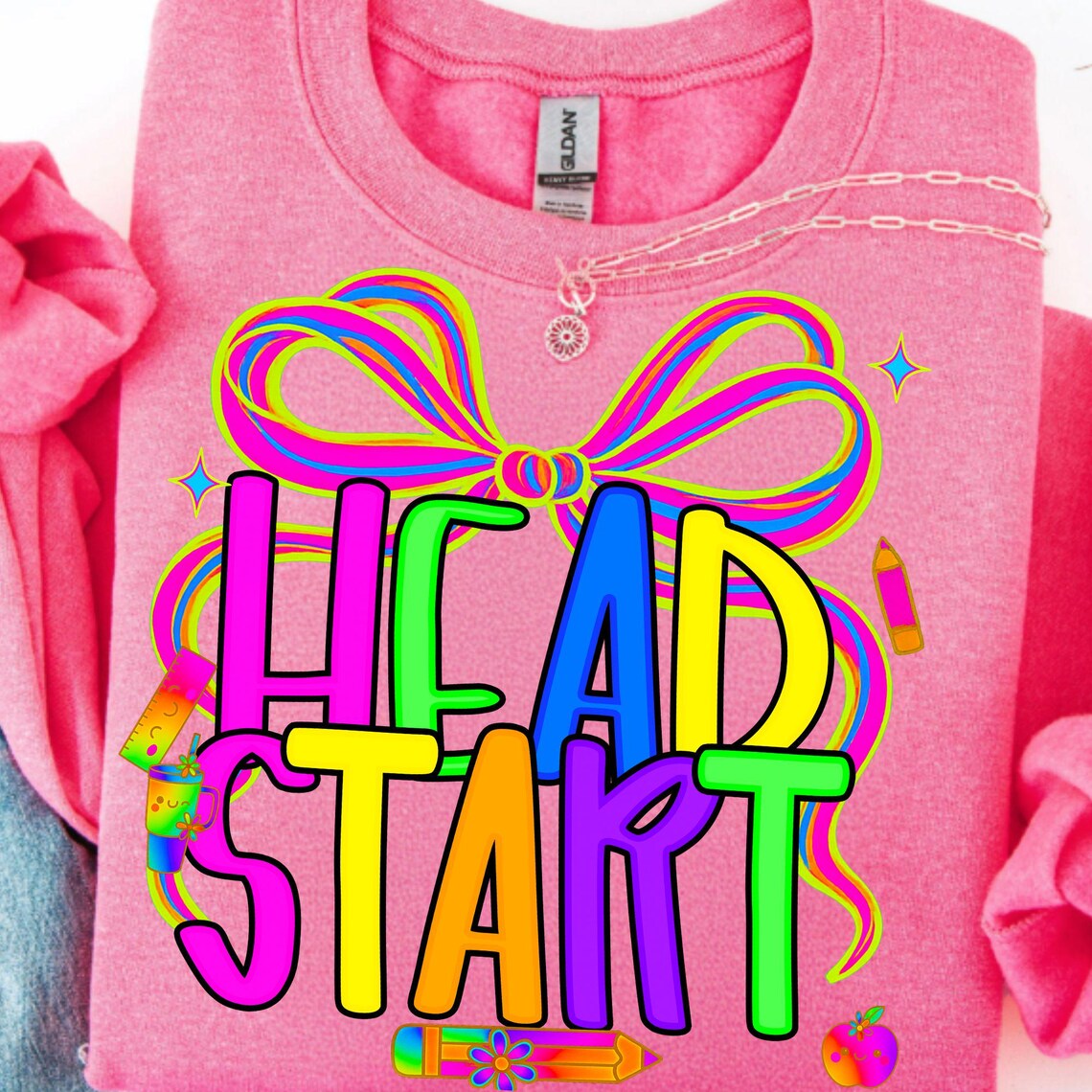 Head Start Teacher PNG Design, Back to School Sublimation Graphic ...
