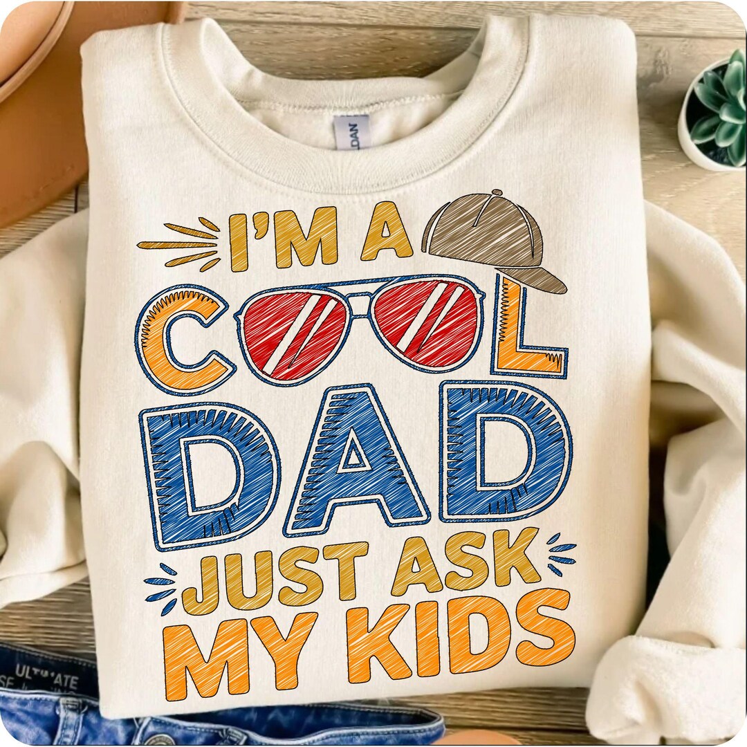 The Cool Dad PNG, Fathers Day PNG, Dad Sublimation Design, Retro Dad ...