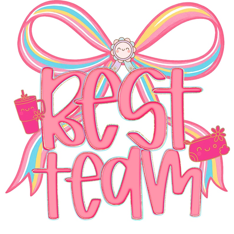 Preppy Pink Bubble Letter PNG: Alphabet & Numbers Clipart (digital ...