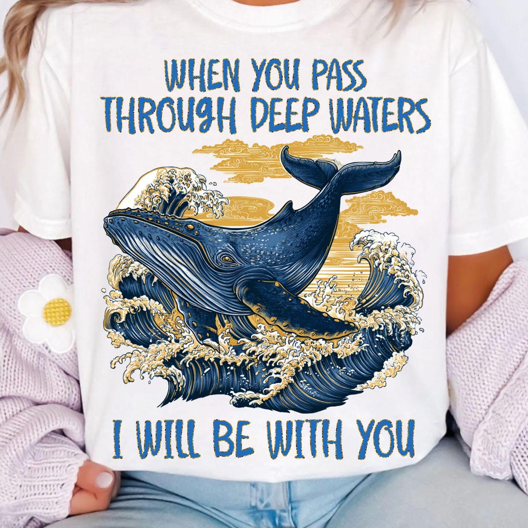 Inspirational Christian Whale PNG Clipart: Ocean Faith Digital Download ...