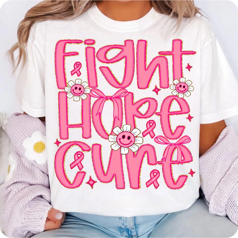 Pink Ribbon Breast Cancer Awareness Clipart Bundle: Digital PNG ...