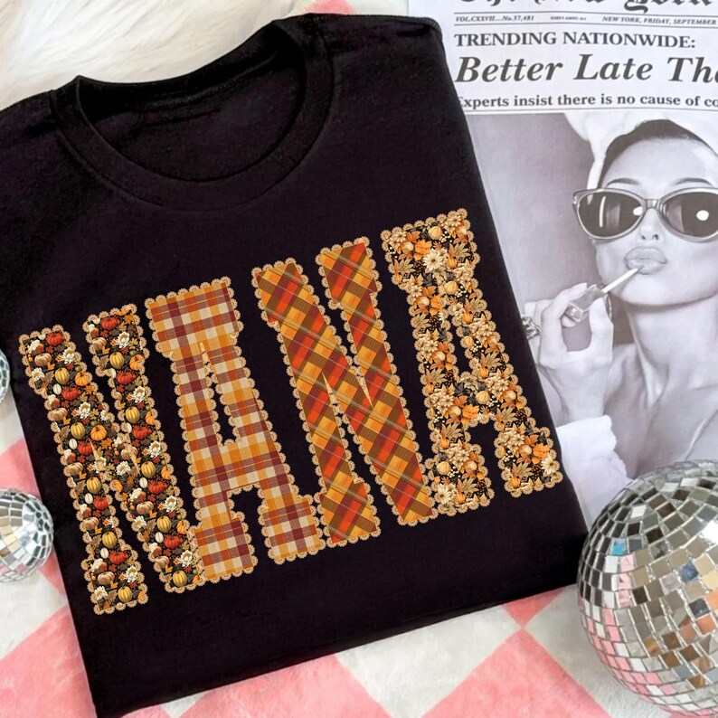 Autumn Gingham Alphabet PNG Bundle: Rustic Farmhouse Letters & Clipart ...