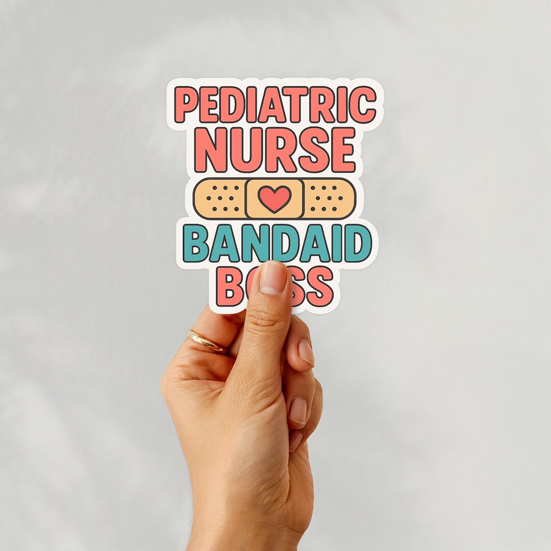 Pediatric Nurse Sticker: Bandaid Boss Vinyl Decal - Etsy
