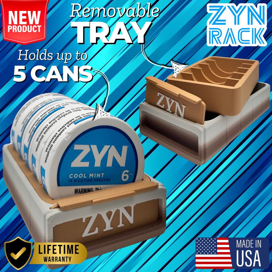 Nicotine/tobacco/snuff Easy Access Timber Tones Zyn Chiller Rack! Zyn ...