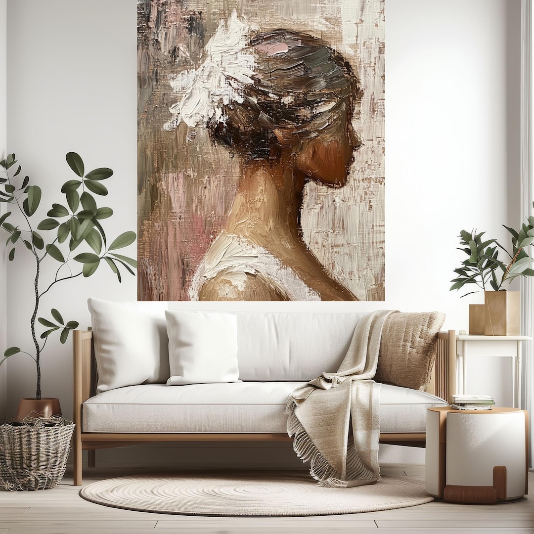 Stylish Framed Canvas Wall Art, Elegant Home Décor, Gift for Art Lovers ...