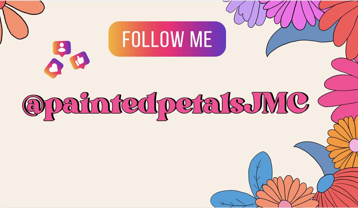 Birth Month Hand Painted Watercolor Flowers - Etsy