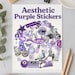Purple Sticker Set: Dreamy Pngs, Planner Stickers (digital Download A4 ...