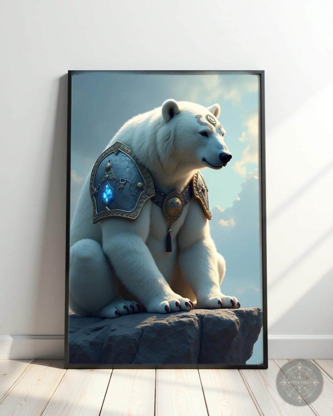 Bjornvakt • Rune Bear Spirit Digital Print • Polar Bear Fantasy Art ...