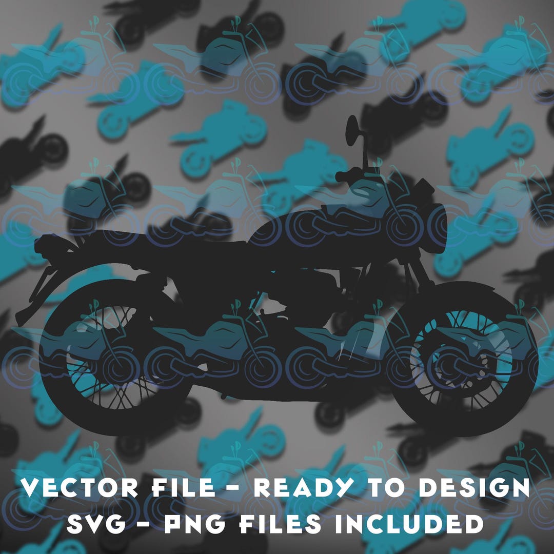 2020 Royal Enfield Interceptor 650 Motorcycle Silhouette Vector SVG ...