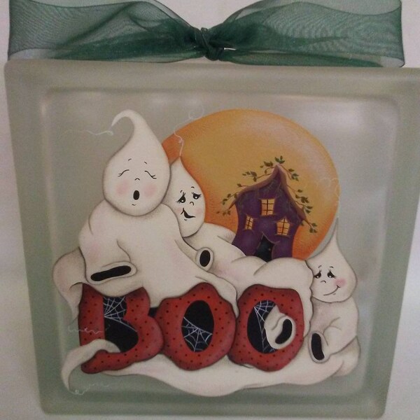 Painted Glass Blocks - Etsy