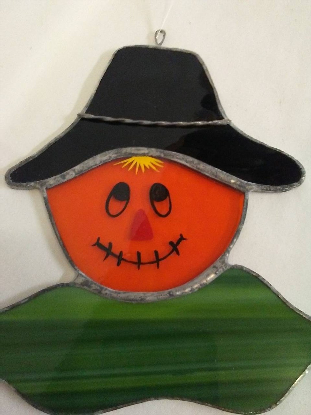 Stained Glass Scarecrow Suncatcher - Etsy
