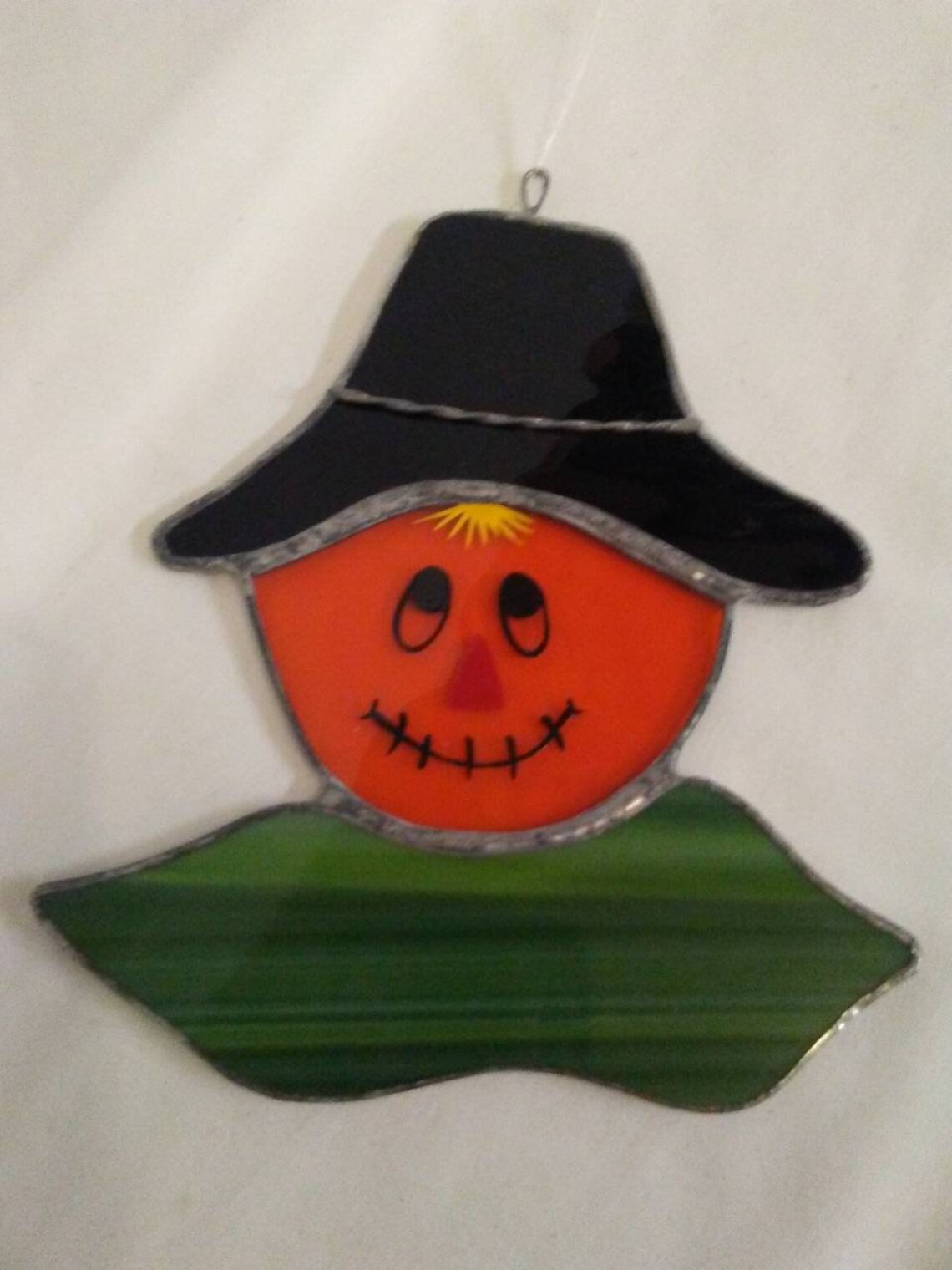 Stained Glass Scarecrow Suncatcher - Etsy