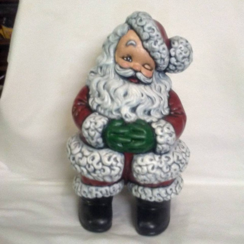 Ceramic Santa Claus - Etsy