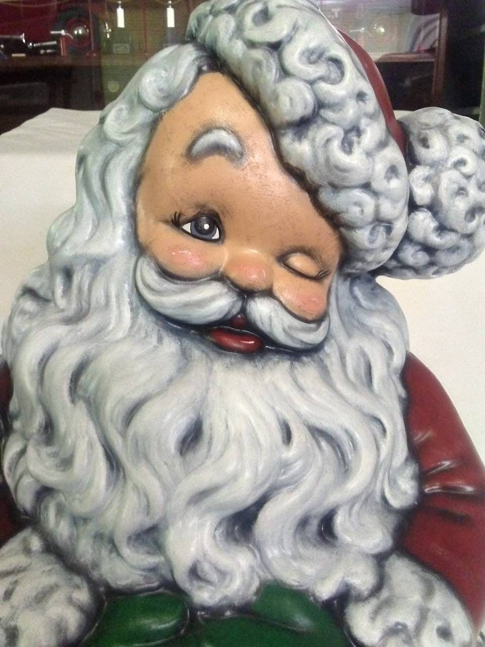 Hand-painted Ceramic Santa Claus - Etsy