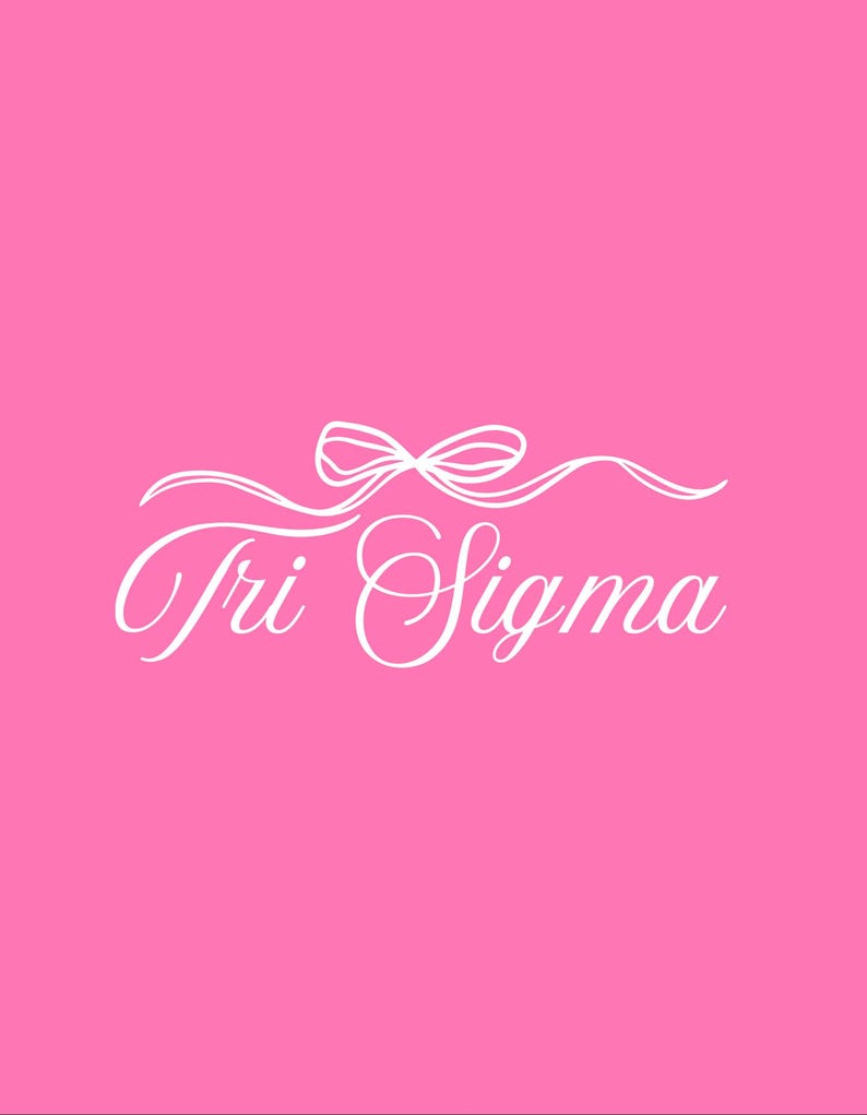Sigma Sigma Sigma Sorority Bow SVG File - Etsy
