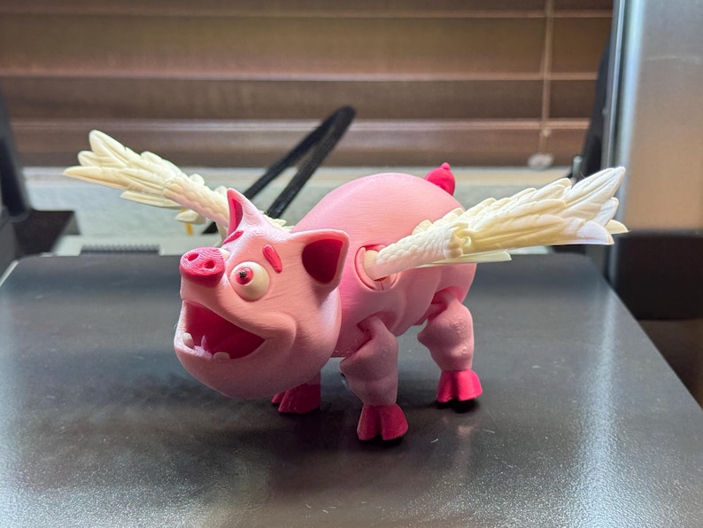 3D Printed Pink Flying Pig - This Adorable Pink Flying Pig Proves That ...