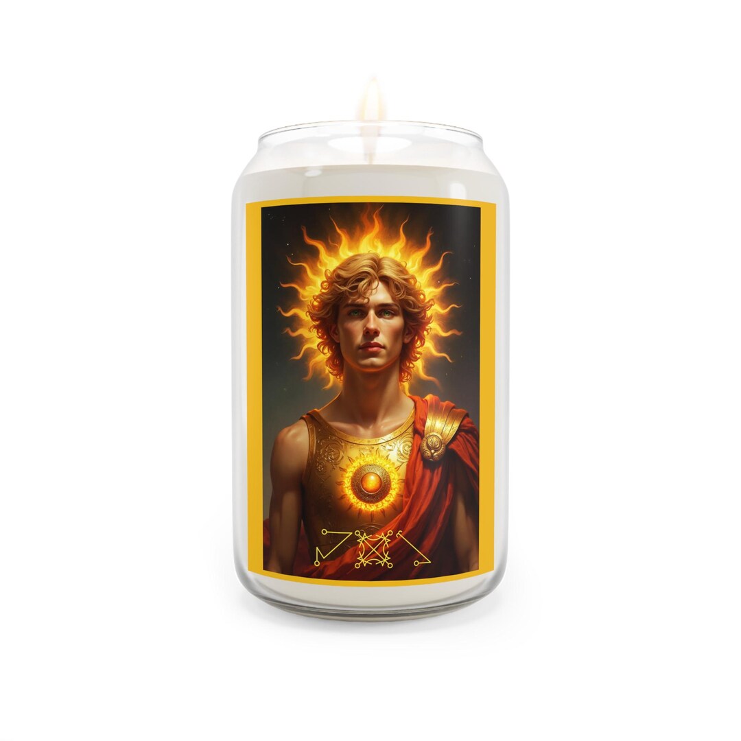 Apollo Soy Candle | Solar Sigils, Astro Magick, Divine Light - Etsy
