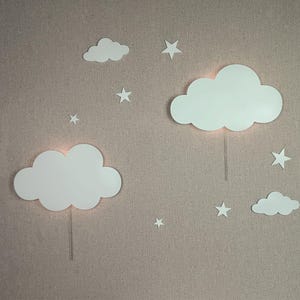 Cloud Night Lights, Set of 2 – Cloud Wall Night Lights, Wall Lamps, Kids Room, Baby Bedroom, - Etsy