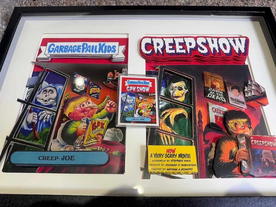 Garbage Pail Kids Trading Cards Custom One of a Kind Diorama 3D Display ...